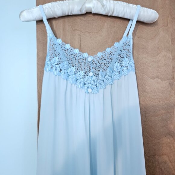 Shadowline | Intimates & Sleepwear | Shadowline Powder Blue Nightgown ...
